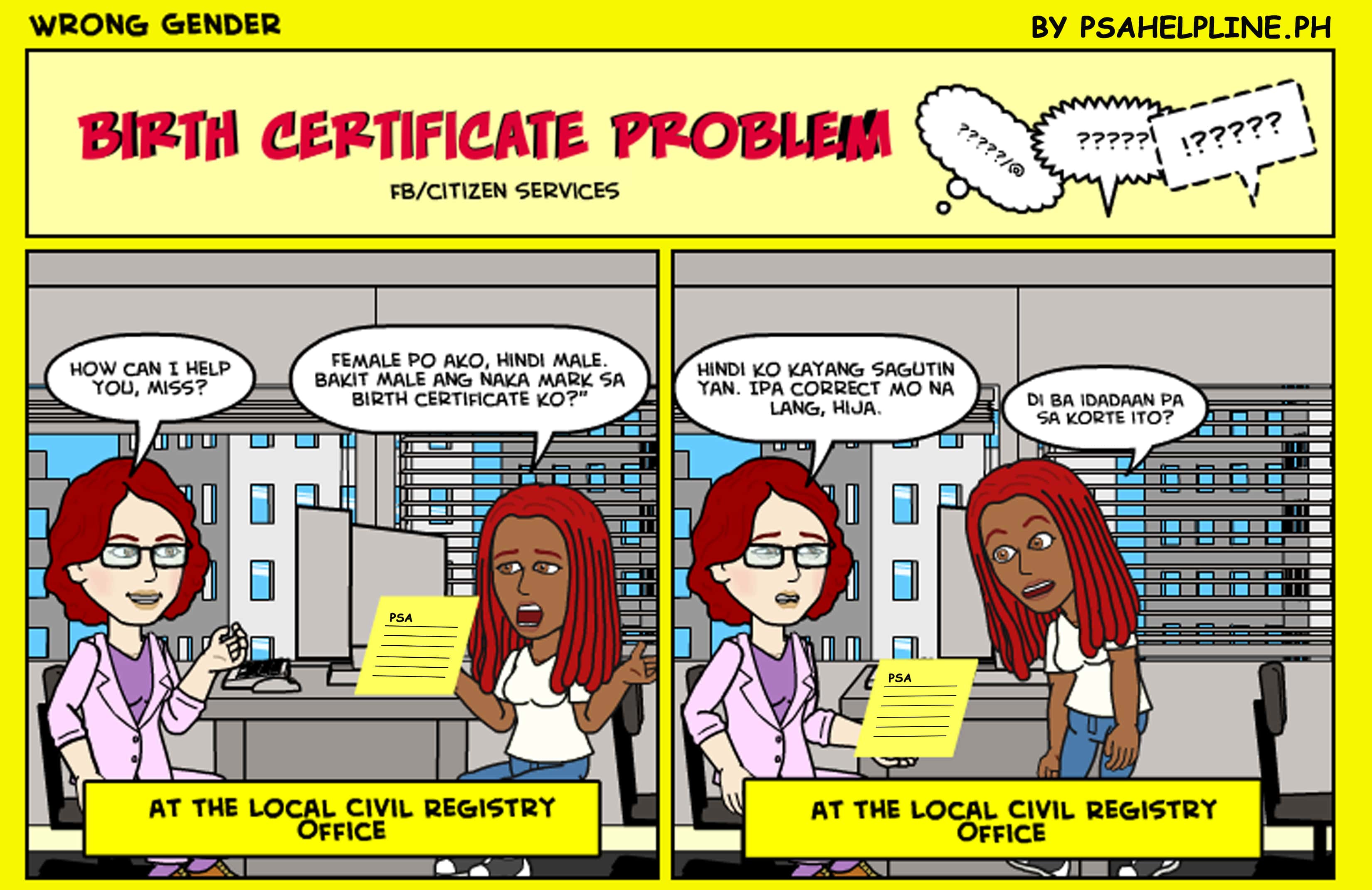 Birth Certificate Problem: Wrong Gender – Citizenservices
