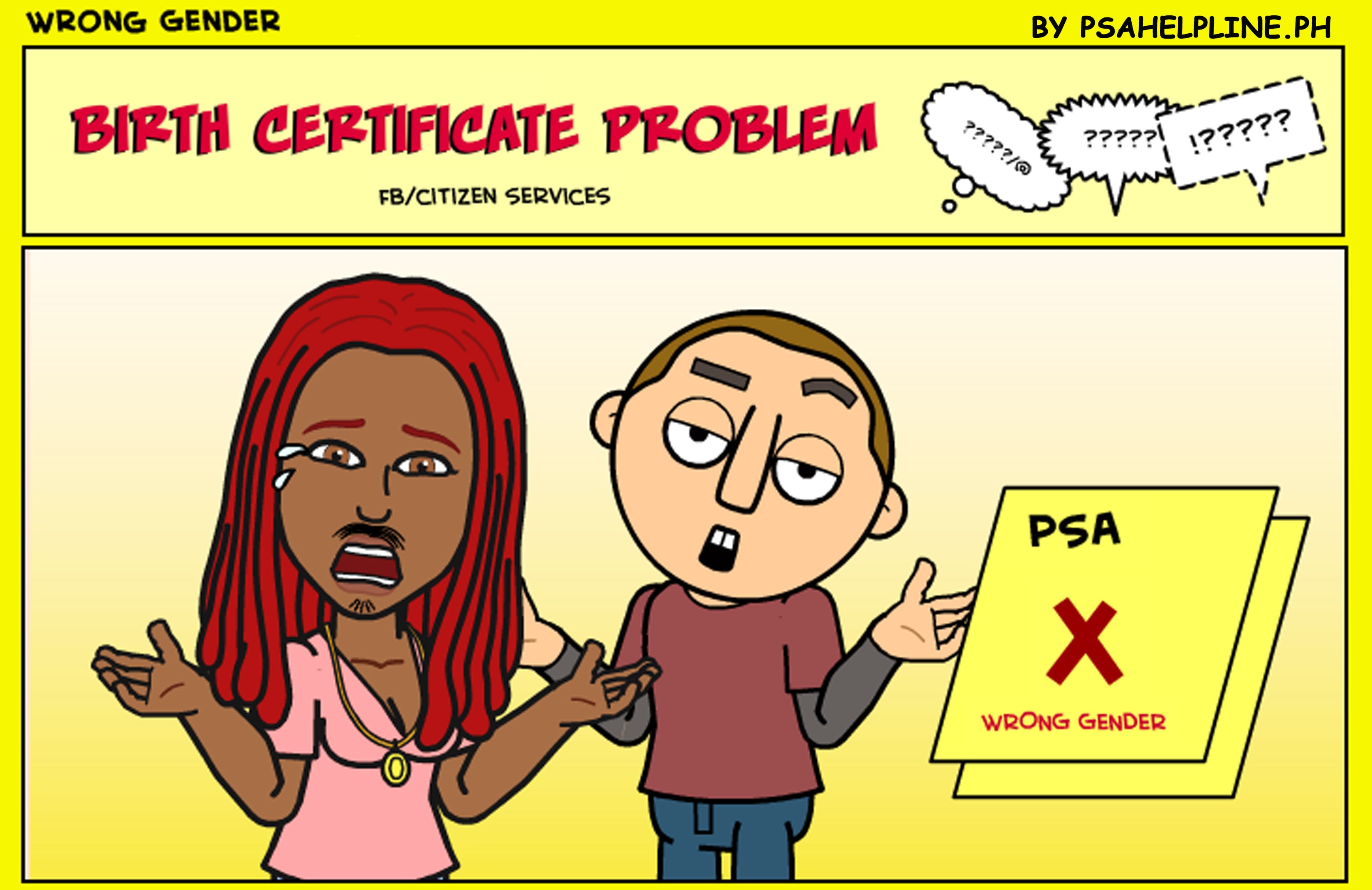 Birth Certificate Problem: Wrong Gender – Citizenservices